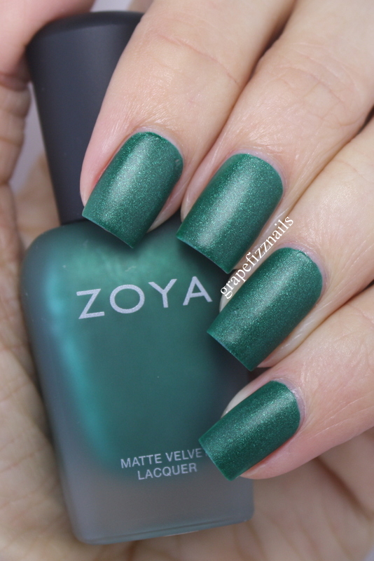 Grape Fizz Nails: Zoya Matte Velvet Winter 2015 Collection Swatches and ...