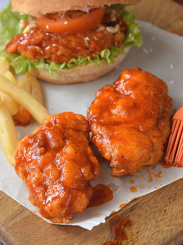 Hot Chicken Burger(Nashville Style Hot Chicken) | Savory Bites Recipes ...