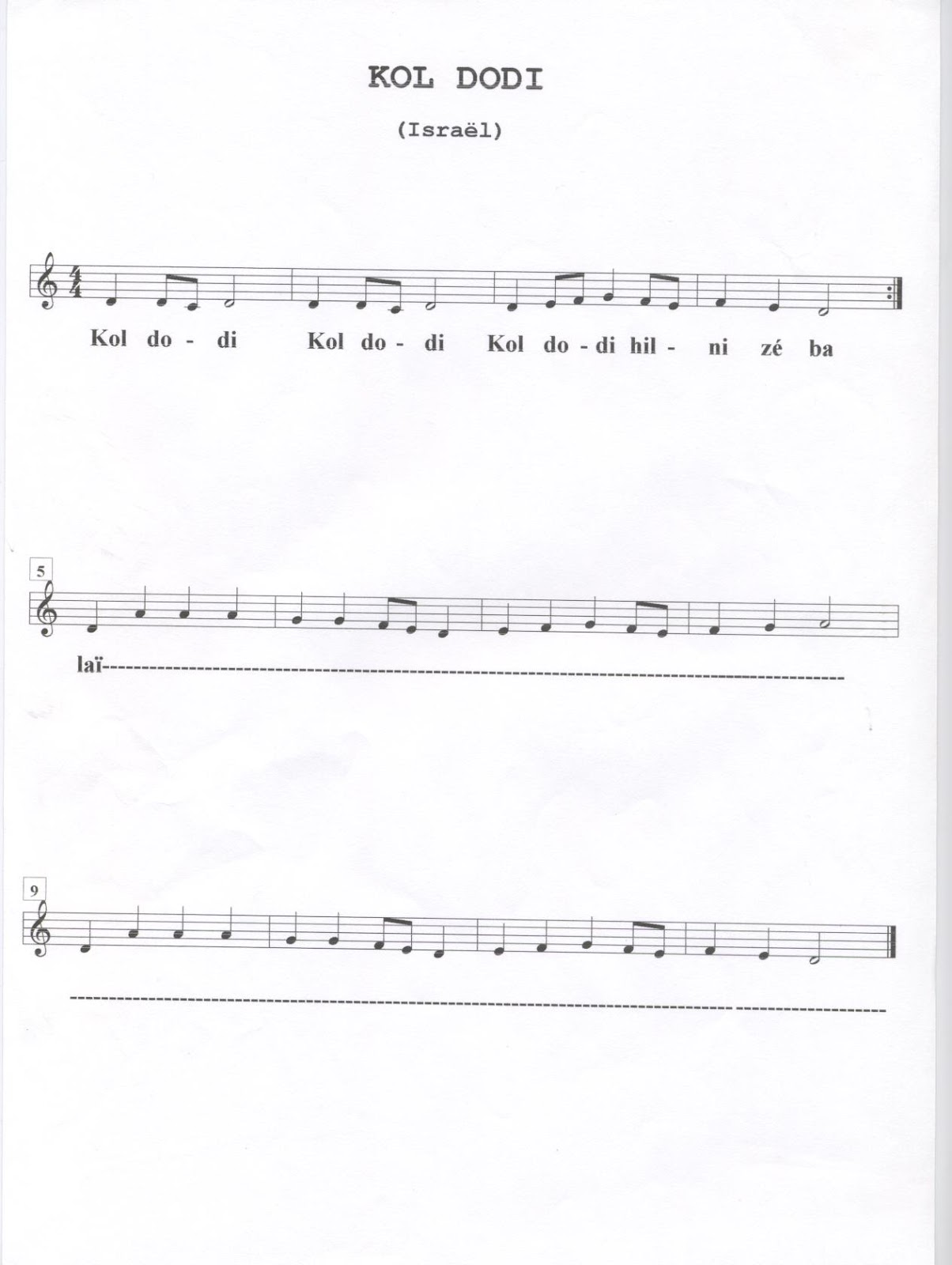 FM St-Jean: Kol Dodi (CI/2)