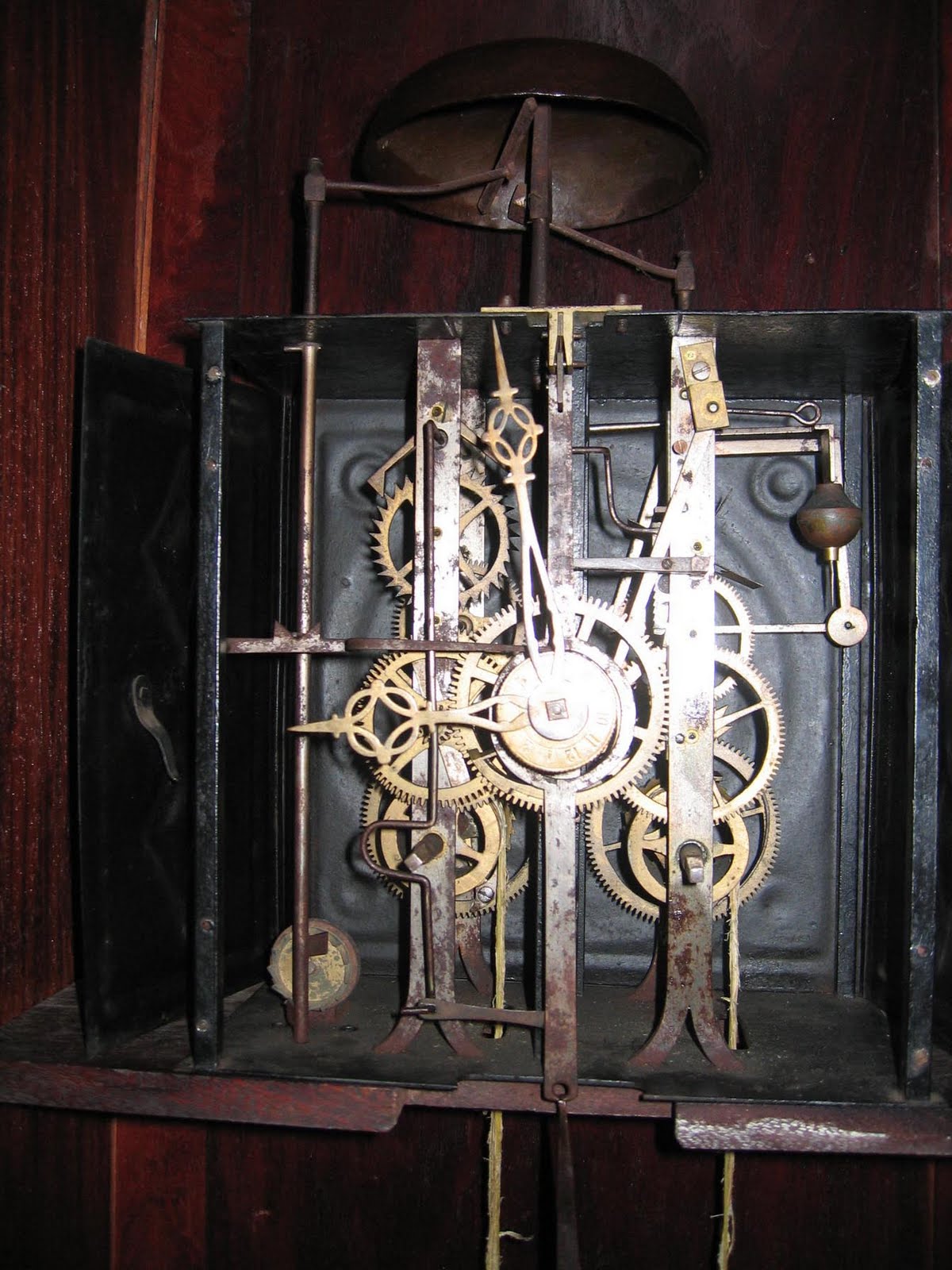 Antique French Morbier Alarm Clock circa1850: Antique French Country ...