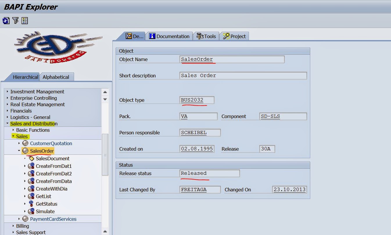 Techsap Bapi Business Application Programming Interface