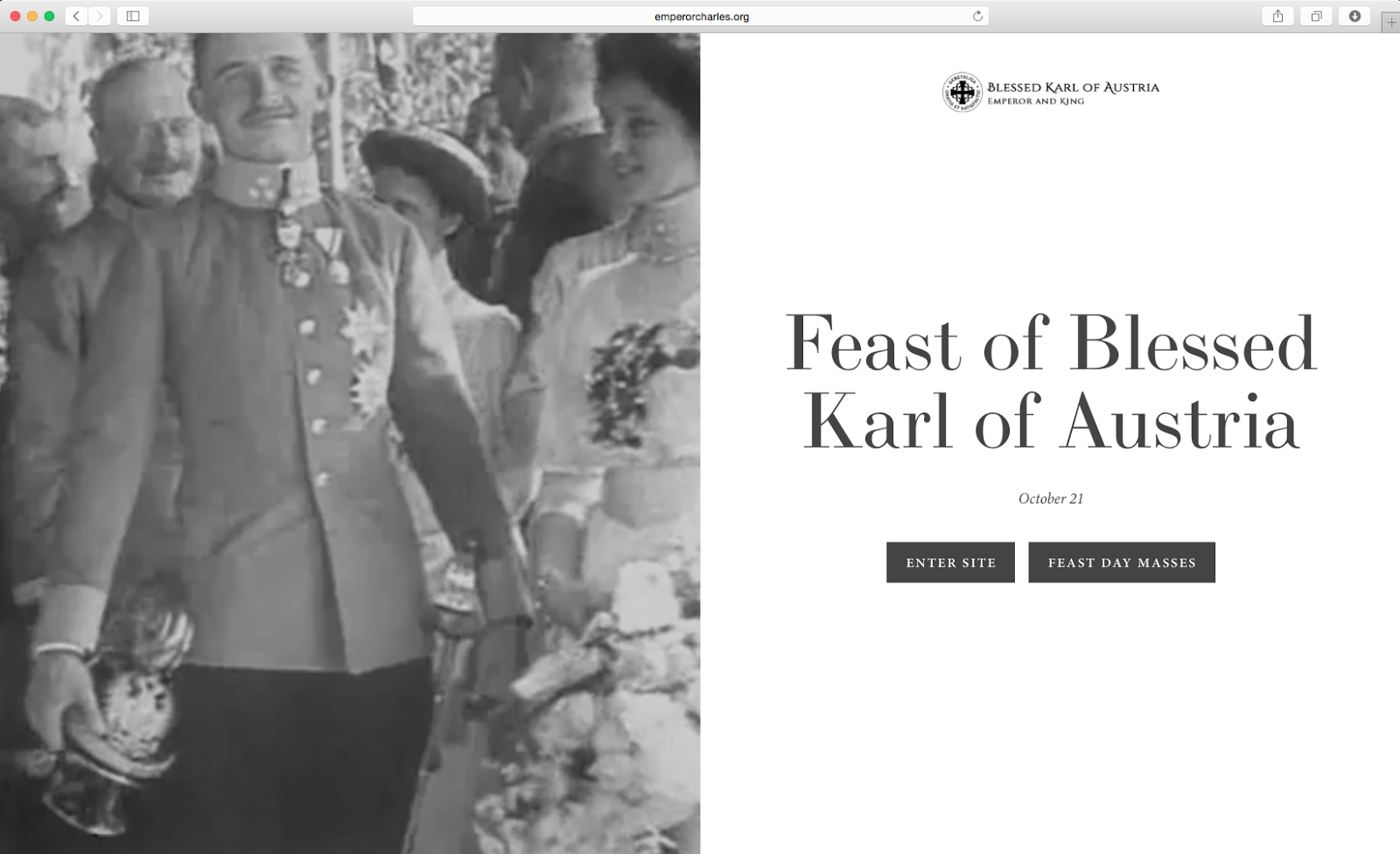 New Liturgical Movement: October 21, the Feast of Blessed Karl of Austria