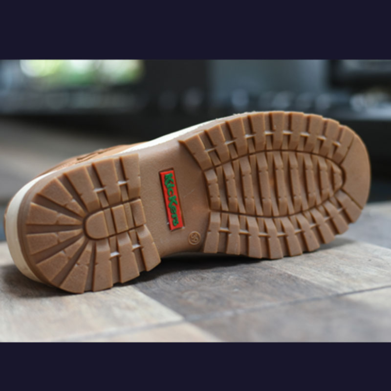 Sepatu Kickers Boot Coklat Muda Kulit Asli [SKB003] | Omsepatu.com