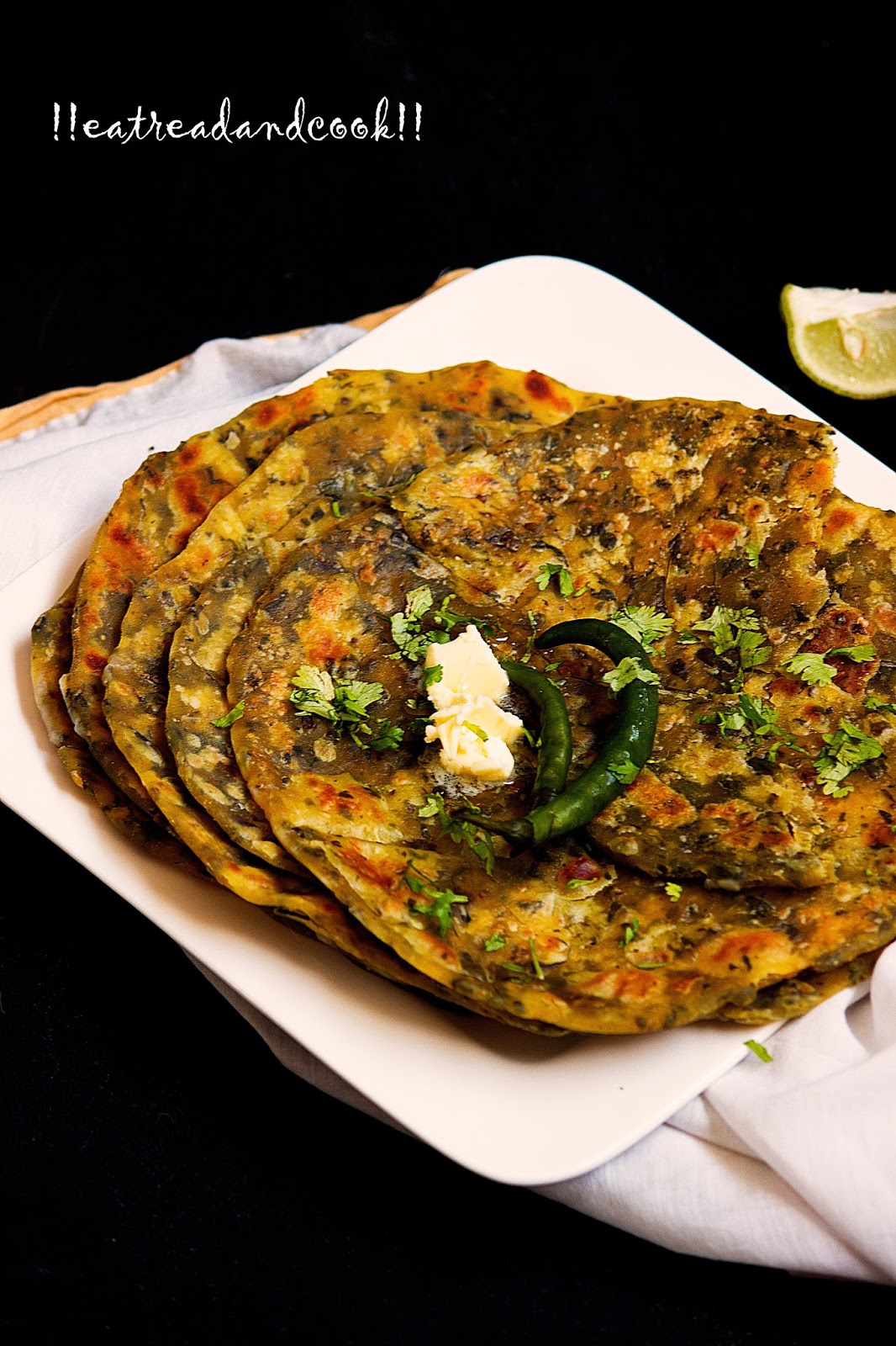 Kasuri Methi Paratha ~ Dry Fenugreek Leaves Paratha
