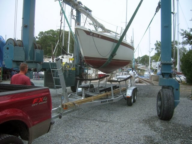 Ericson 25, Oystercatcher: Trailer to Jackstand Transfer, or How to ...