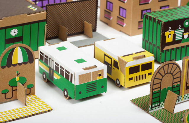 Homebuildlife: Paper Town: cityscapes for kids