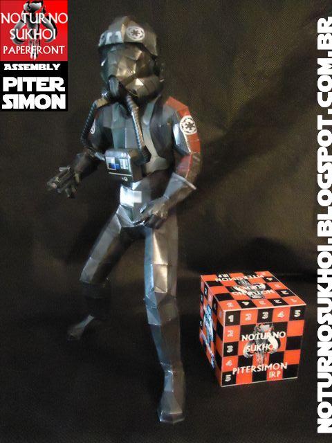 Noturno Sukhoi: Star Wars 181 imperial Fighter Wing Tie Pilot Red ...