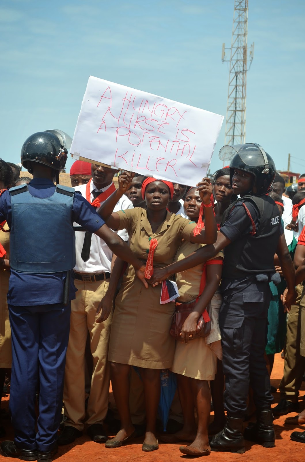 Ghana 2014: Nurses Protest Over Allowances and I Just Kind of Tag Along