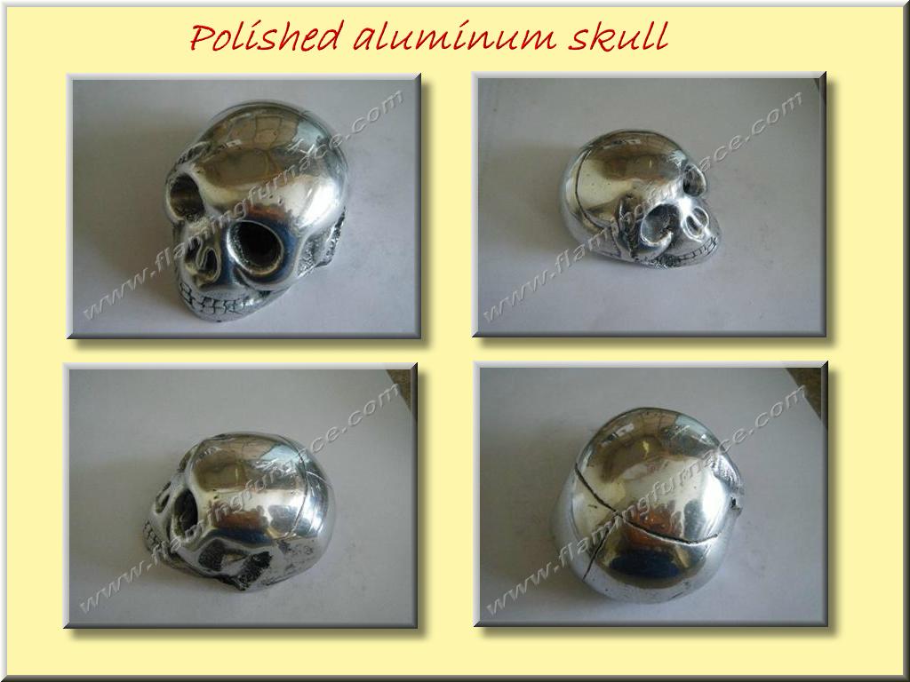 Small Aluminum Skull Sand Casting ~ Metal casting projects