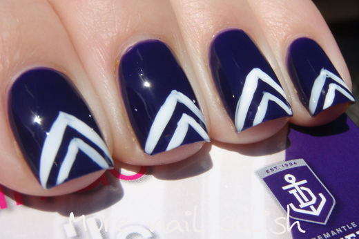 Ulta3 - AFL Fan Nails | Nail Art Ideas