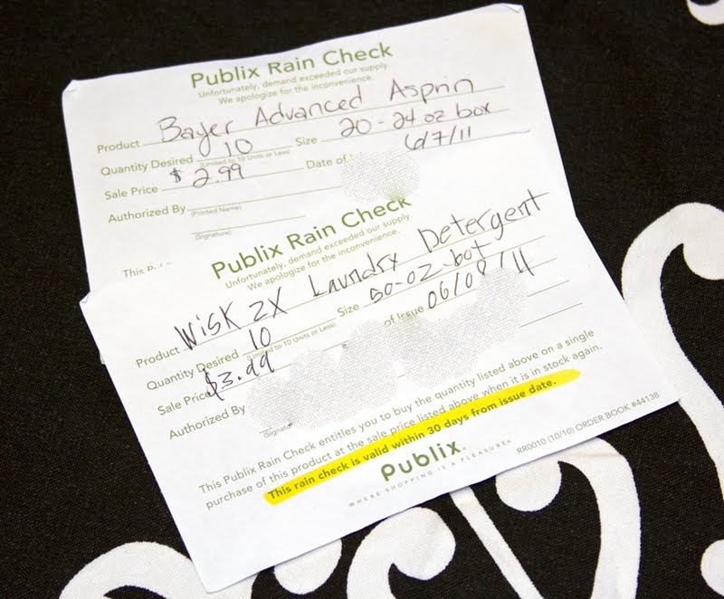 Show and Tell Meg: Ask Megan: How To Use Rain Checks