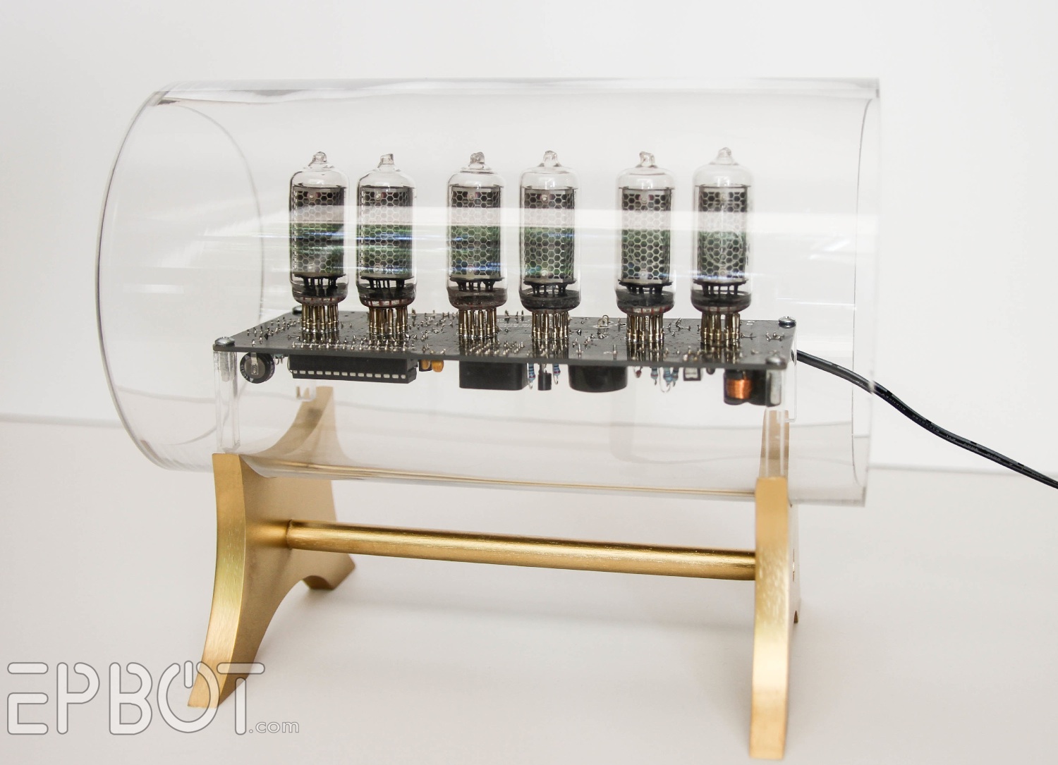EPBOT: Our Glass Nixie Clock Case!