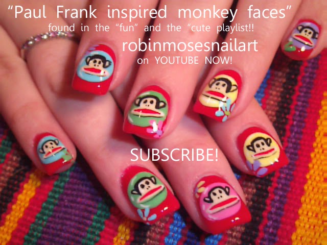 Nail Art by Robin Moses: "monkey nails" "monkey nail art" "monkey ...