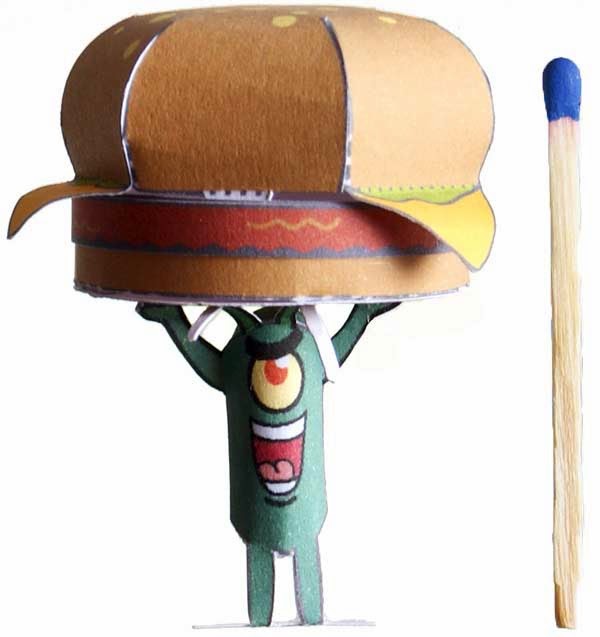 Papercraft - Sponge Bob Plankton - Papercraft4u | Free Papercrafts ...