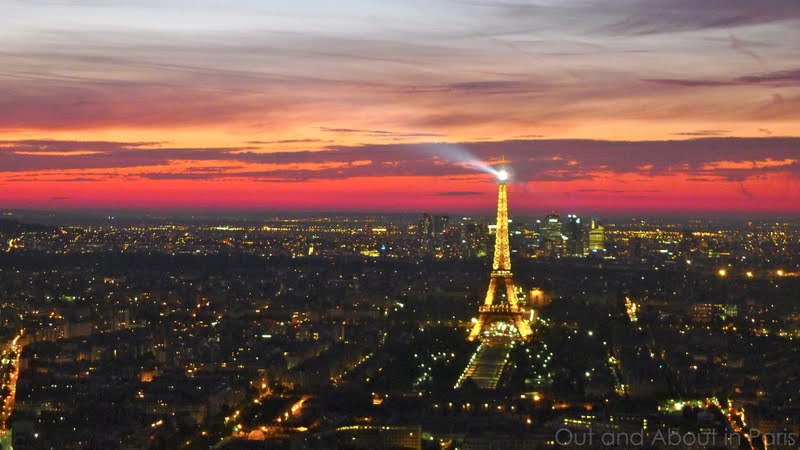 One of the most beautiful views of Paris from the Montparnasse Tower