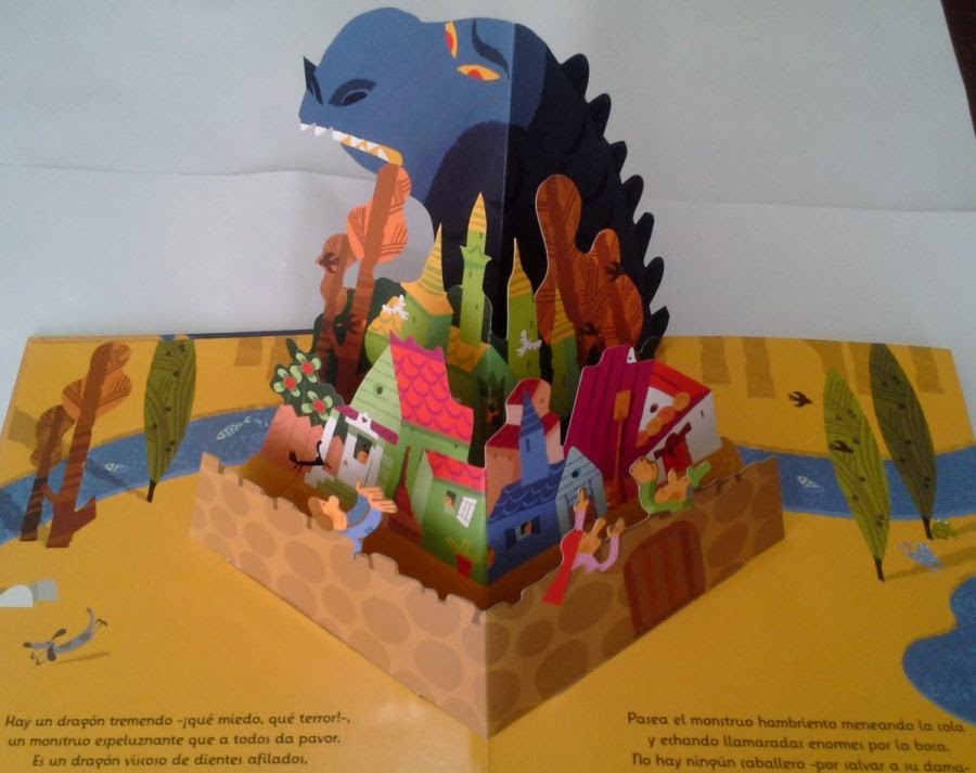 Libros Pop-Up Books Cards: Libro pop-up La leyenda de San Jorge y el dragón