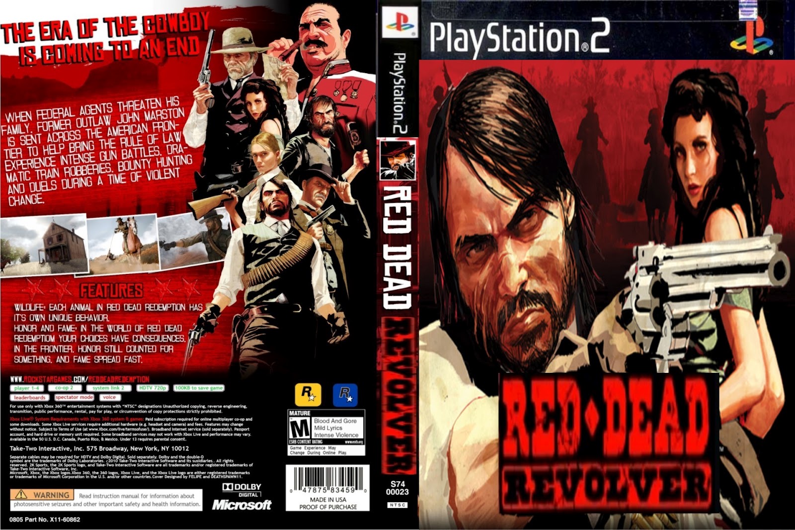 capas mundial: RED DEAD REVOLVER PS2