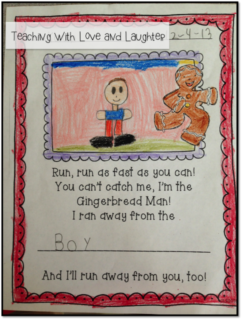 Teaching With Love and Laughter: Gingerbread Writing Freebie