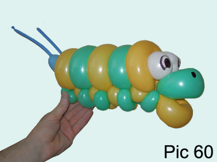 CLASSICAL: How to make balloon dragonfly. Balloon caterpillar