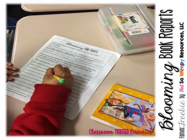 Spring into Literacy with a Blooming Book Report | Classroom Tested ...