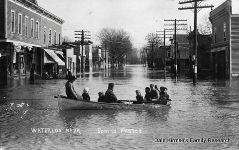 Grandma Brunken's Post Card Album: Waterloo Flood