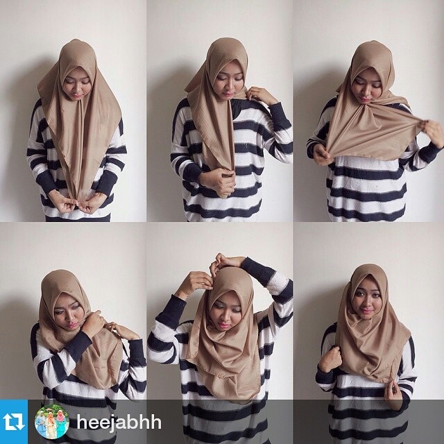 Tutorial Pakai Bawal Satin - ! Love Is Cinta