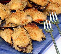 Chef Natalie: Crumbed Garlic Mussels