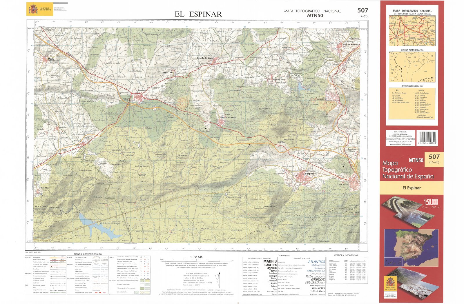 EL ESPINAR INFORMACIÓN: Mapas históricos de la zona de El Espinar 1923 ...