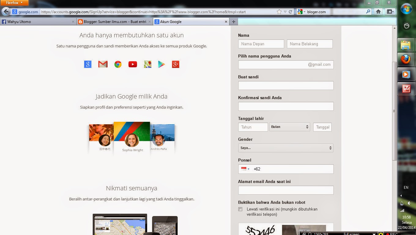 Trik dan informasi: Cara Membuat Blog Gratis Pada Bloger