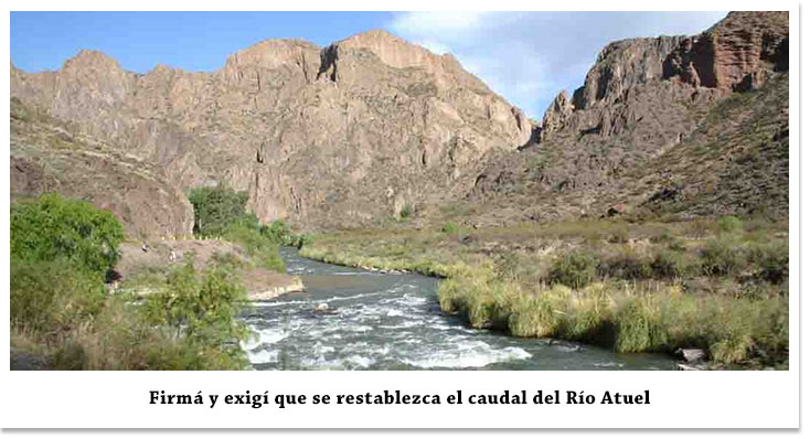 ASOCIACION ECOLOGISTA RIO MOCORETA: AGUA PARA EL RÍO ATUEL