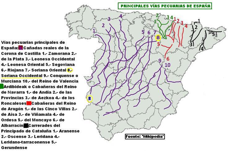 Cazador de Nubes 2000: Las vias pecuarias