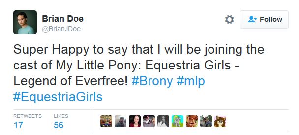 Equestria Daily - MLP Stuff!: Voice Actor Brian Doe Joined for ...