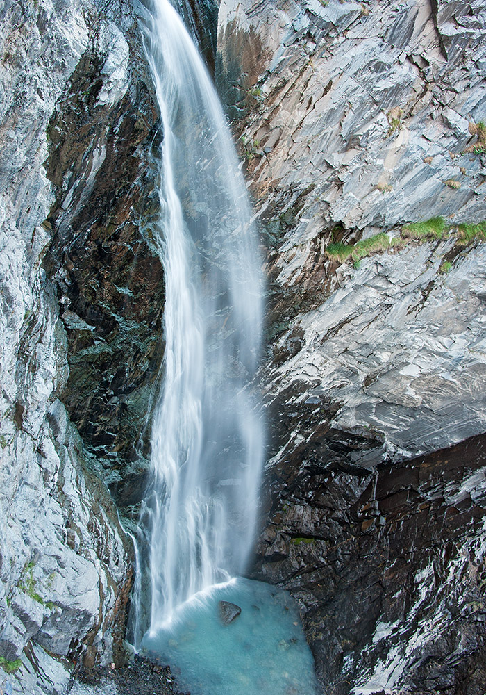 Jim Hamstra: Waterfall into Uncompahgre Gorge