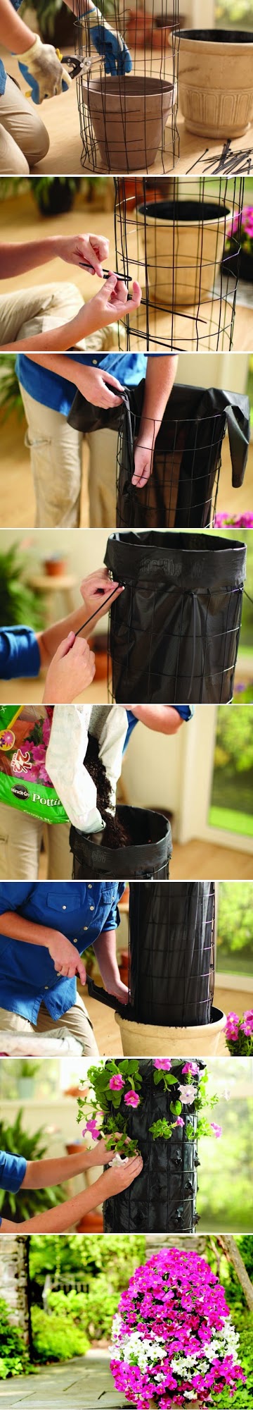 How To Build a Flower Tower - garden favorite