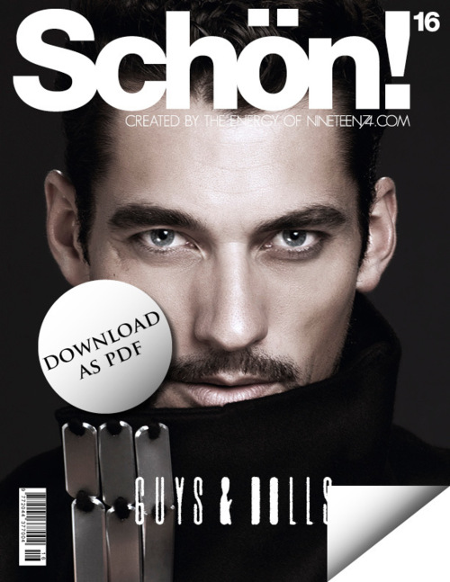 David Gandy -Source-: David Gandy covers 'Schön!' Magazine