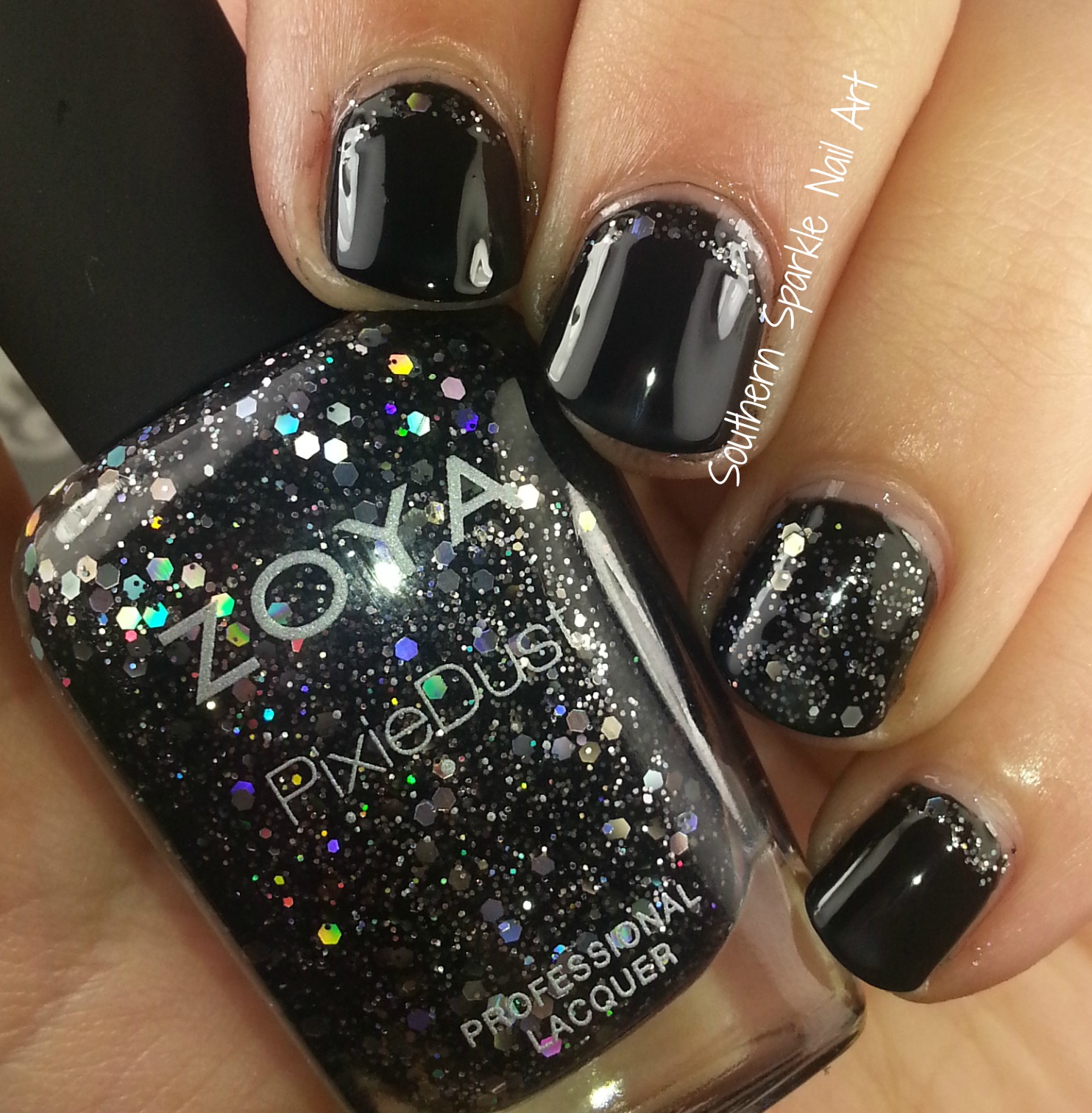 Southern Sparkle Nail Art: Zoya Willa & Imogen