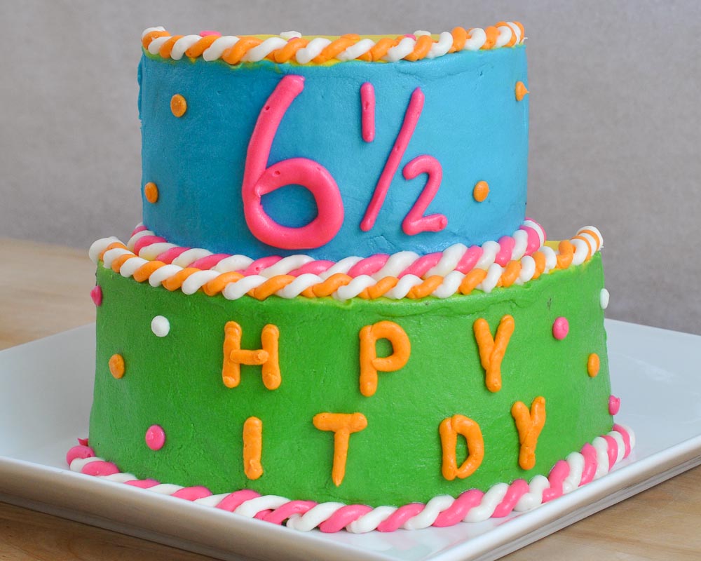 Beki Cook's Cake Blog: Half-Birthday Half-Cake
