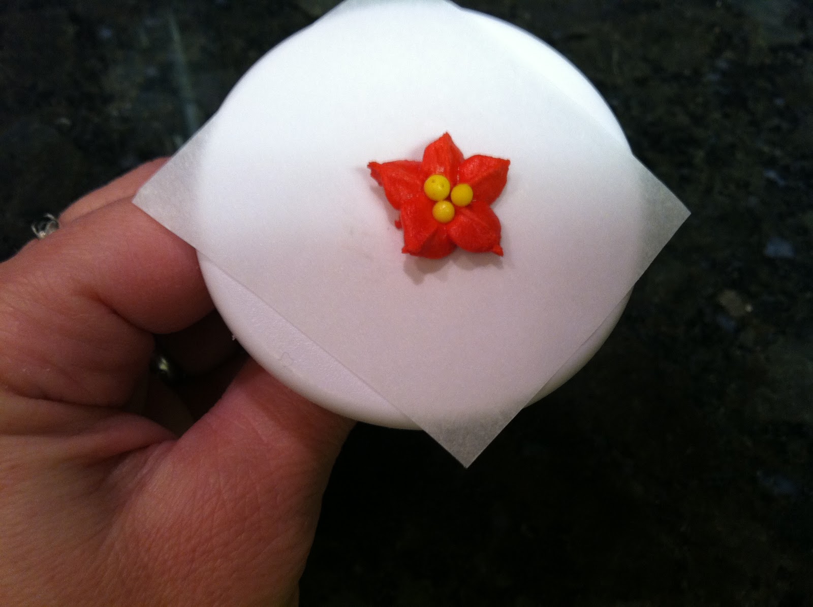 The Iced Queen: Another Royal Icing Poinsettia