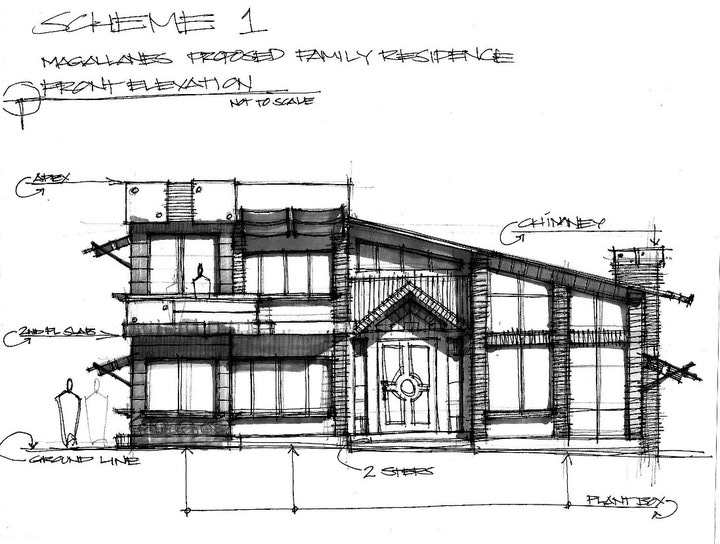 Dash Media Concepts Folio: Free hand sketches / Rough architectural drafts