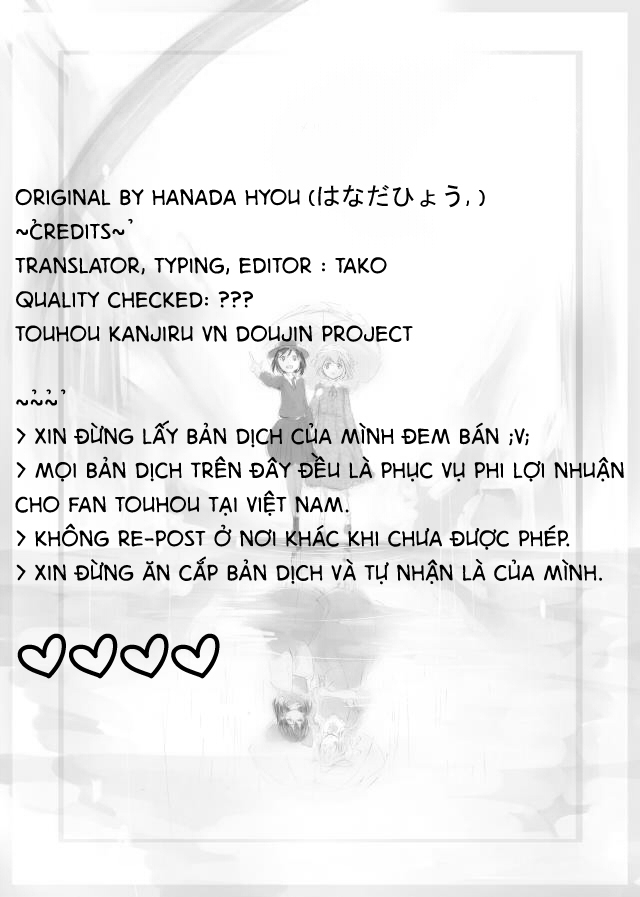 [Hanada Hyou] Ni-ai Kasa - Vietnamese Touhou Doujinshi