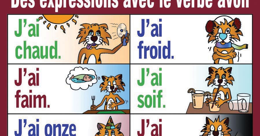 Le coin du fle des élèves du Secondaire: Les expressions avec AVOIR
