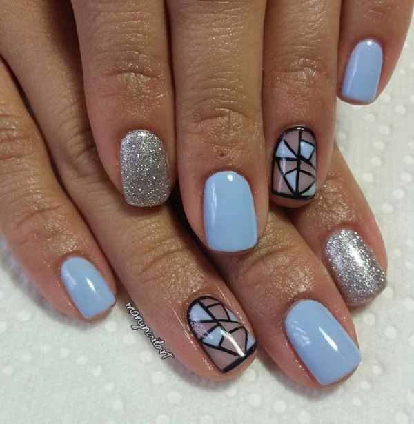 18 Bright And Bold Color-Block Designs... For Your Nails!