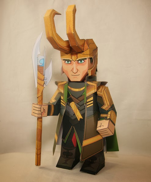 Papercraft The Avengers Loki - Papercraft4u | Free Papercrafts, Paper ...