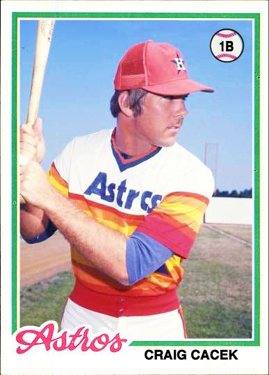 WHEN TOPPS HAD (BASE)BALLS!: NOT REALLY MISSING IN ACTION- 1978 CRAIG CACEK