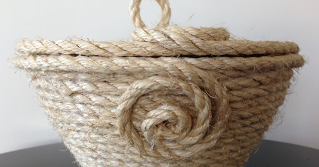 Totally Tutorials: Tutorial - How to Make a Coiled Rope Basket with Lid