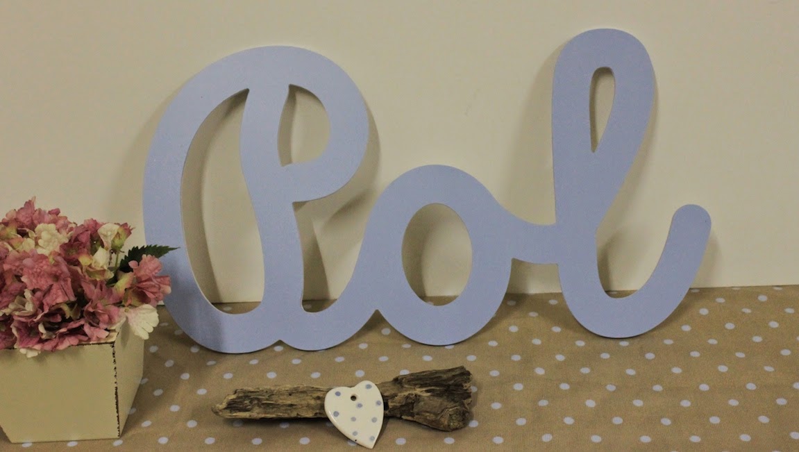 16 Abril 2014 : Letras para decoración infantil , en caligrafía, con ...