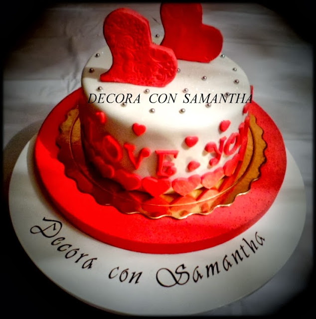 Decora con Samantha: TORTA AMOR