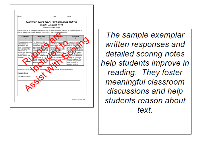Literacy & Math Ideas: Grade 5 Common Core Reading Assessment Practice ...