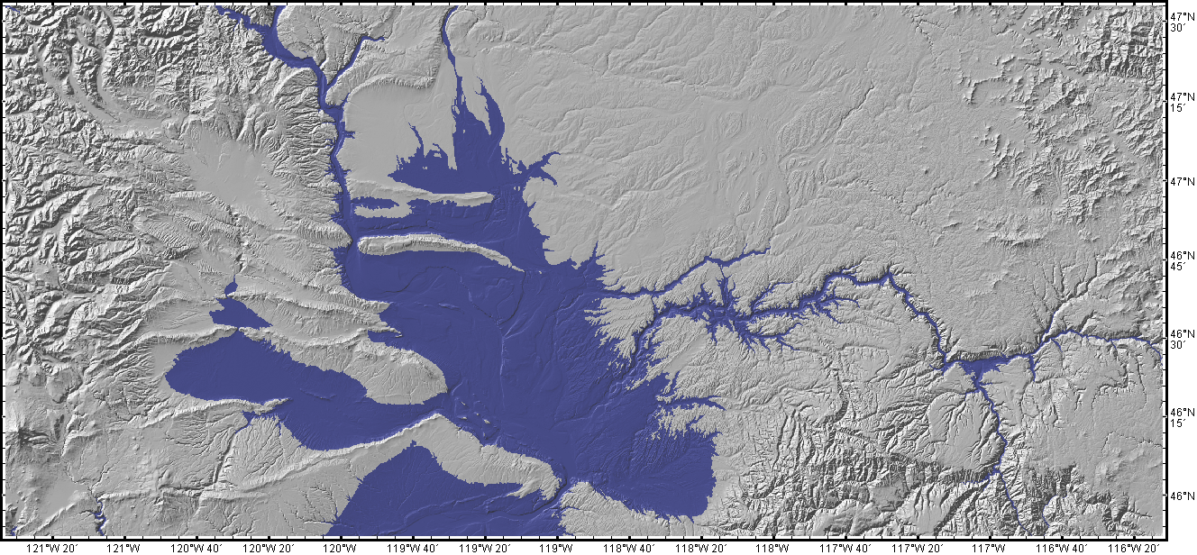 Reading the Washington Landscape: Ice Age Floods, DEM and Lake Lewis