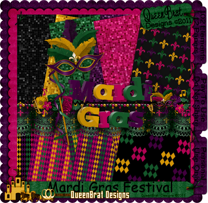Bits N Pieces Of QueenBrat Designs: Mardi Gras Festival is released ...